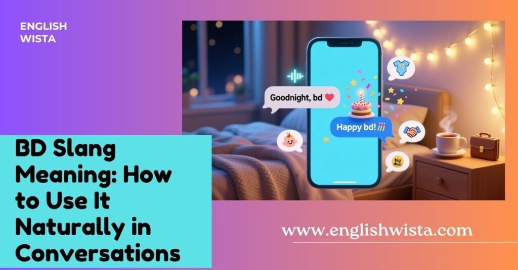 BD Slang Meaning: How to Use It Naturally in Conversations - English Wista