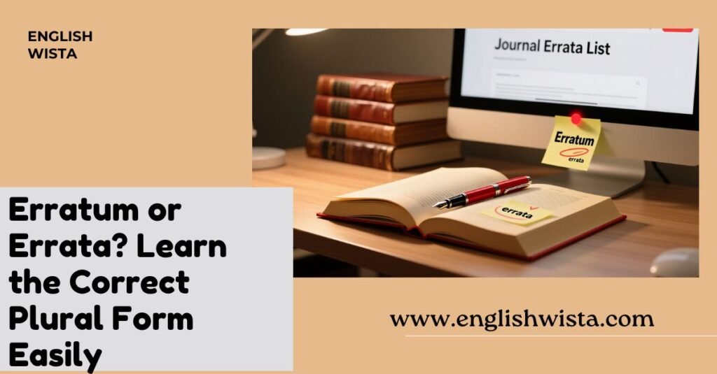 Erratum or Errata? Learn the Correct Plural Form Easily - English Wista