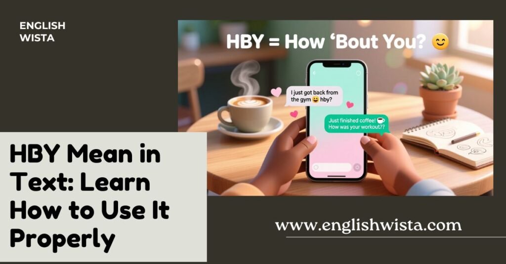 HBY Mean in Text: Learn How to Use It Properly - English Wista