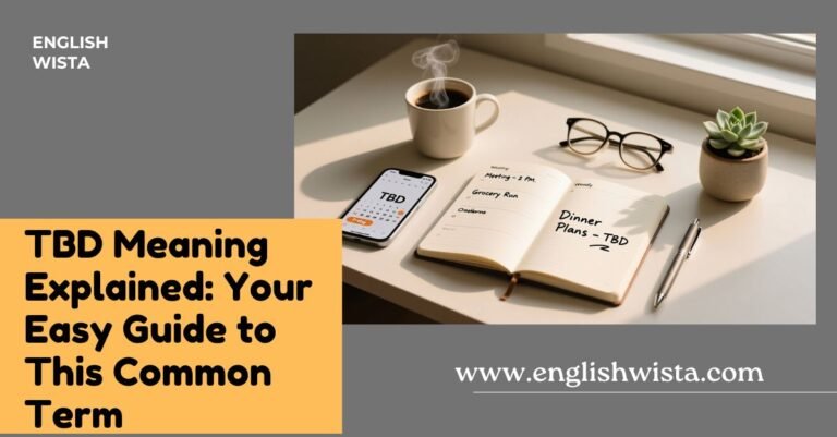TBD Meaning Explained: Your Easy Guide to This Common Term - English Wista