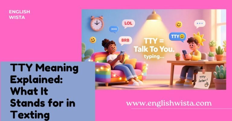 TTY Meaning Explained: What It Stands for in Texting - English Wista